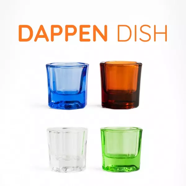 Premium Dental Glass Mixing Dishes, Sturdy, Spill-Resistant Containers ...